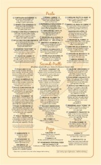 Menu – Lunch – Ragazzi