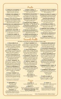 Menu – Lunch – Ragazzi